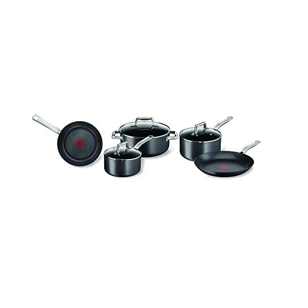 Tefal Prograde Induction Cookware Set – Black – 5 Pcs – C556S554